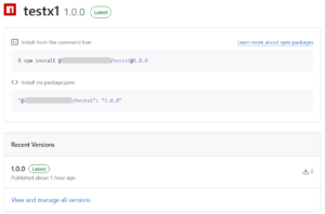 GitHub Packagesをとりあえず動かす