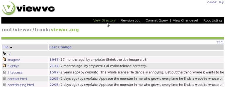 Subversion, viewvc導入メモ