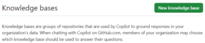 GitHub Copilot Enterprise Knowledge Base