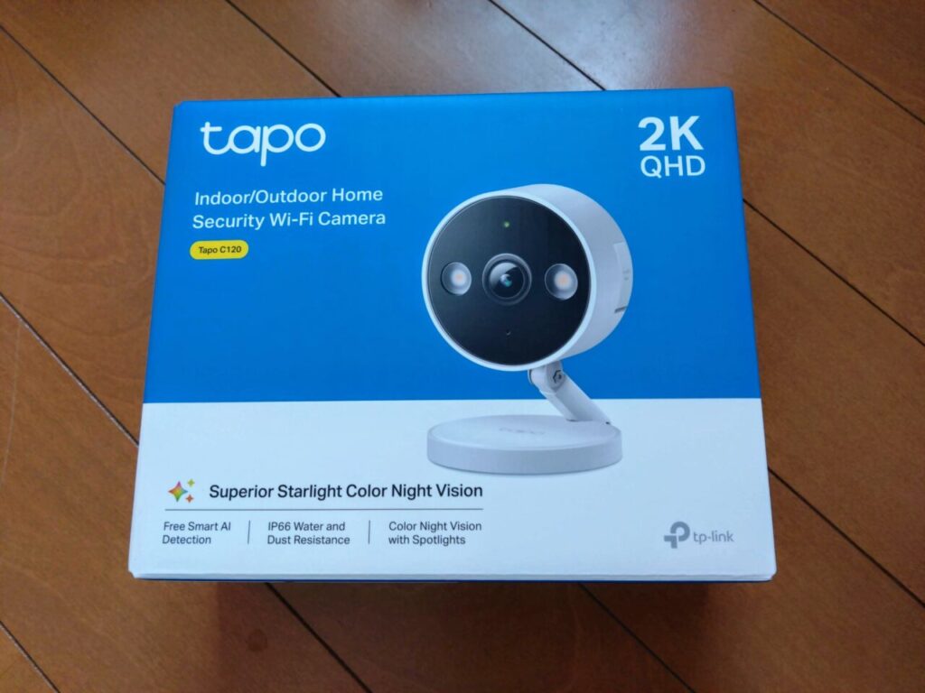 セキュリティカメラ Tapo C120 レビュー