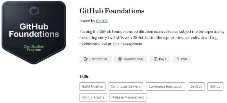 GitHub Foundationsに合格しました